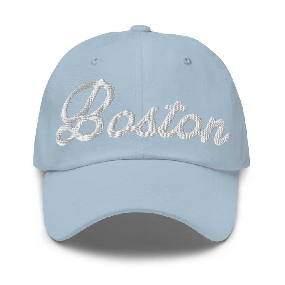 Boston Baseball Cap Boston Dad Hat Bold Script Massachusetts MA Hat ...