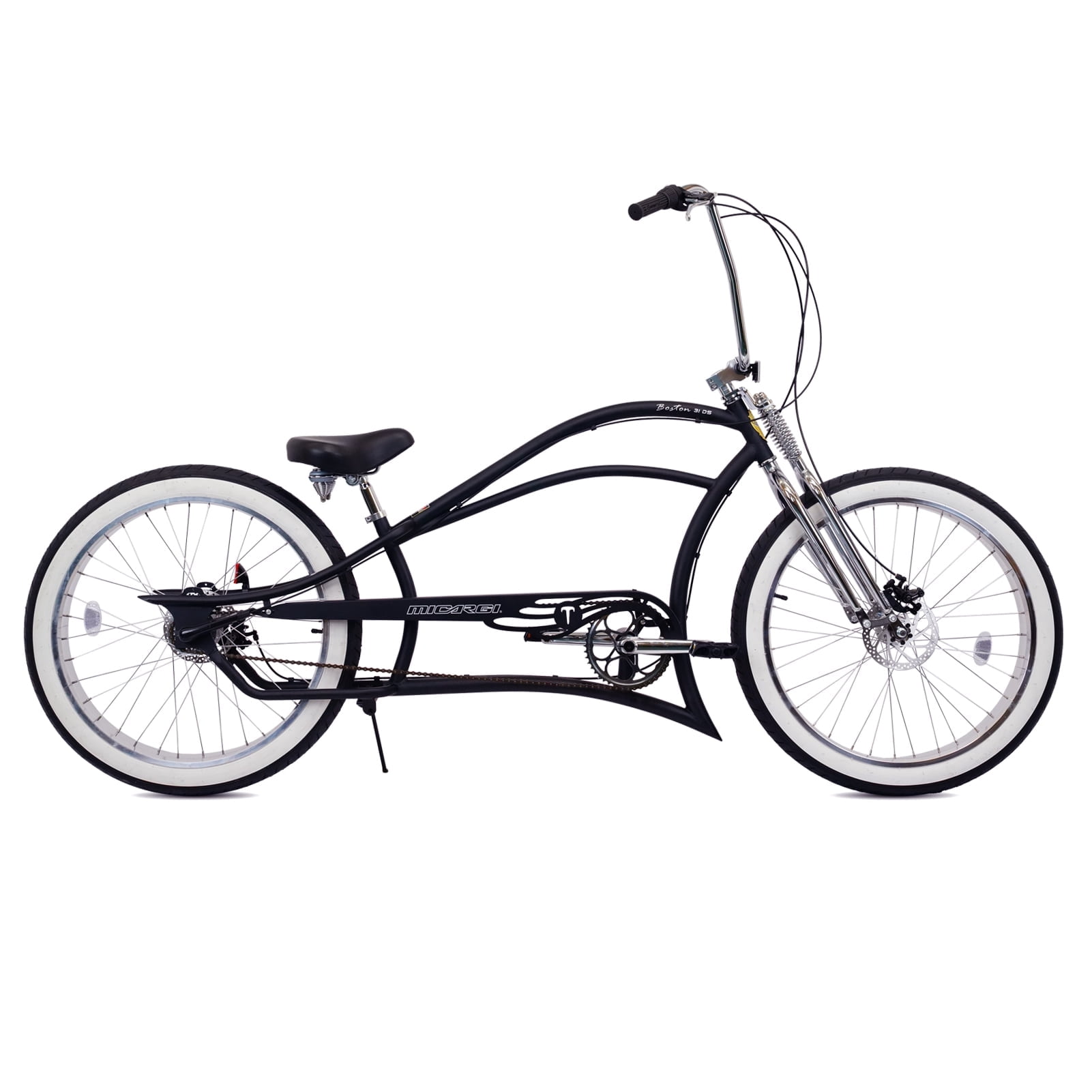 Boston Beach Cruiser Bike for Men, 3 Speed, 26 inch Wheel, Disc Brake ...