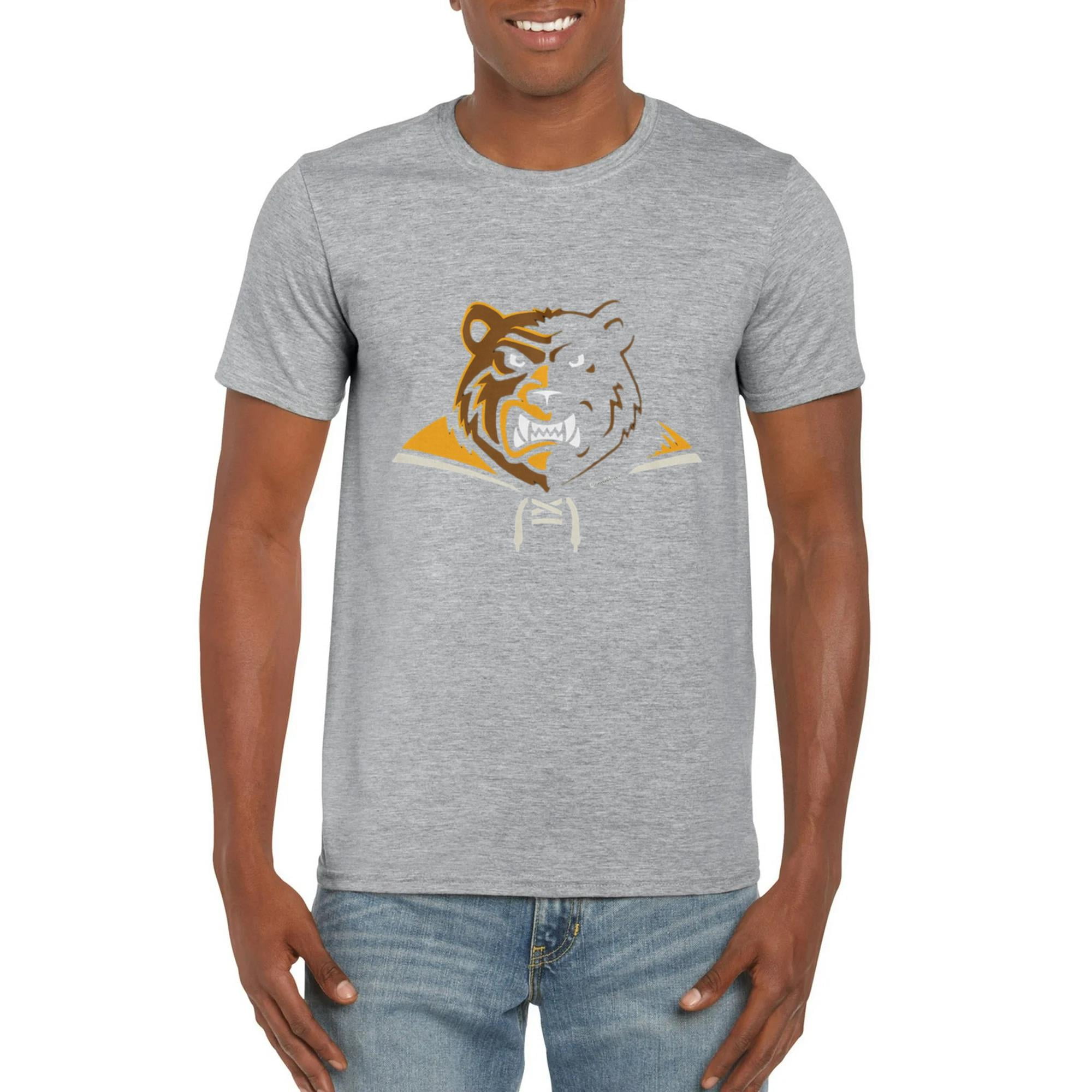 Boston Bear Silhouette City Mascot Animal Pride Fan Graphic T-Shirt Design, for men & women, up ...