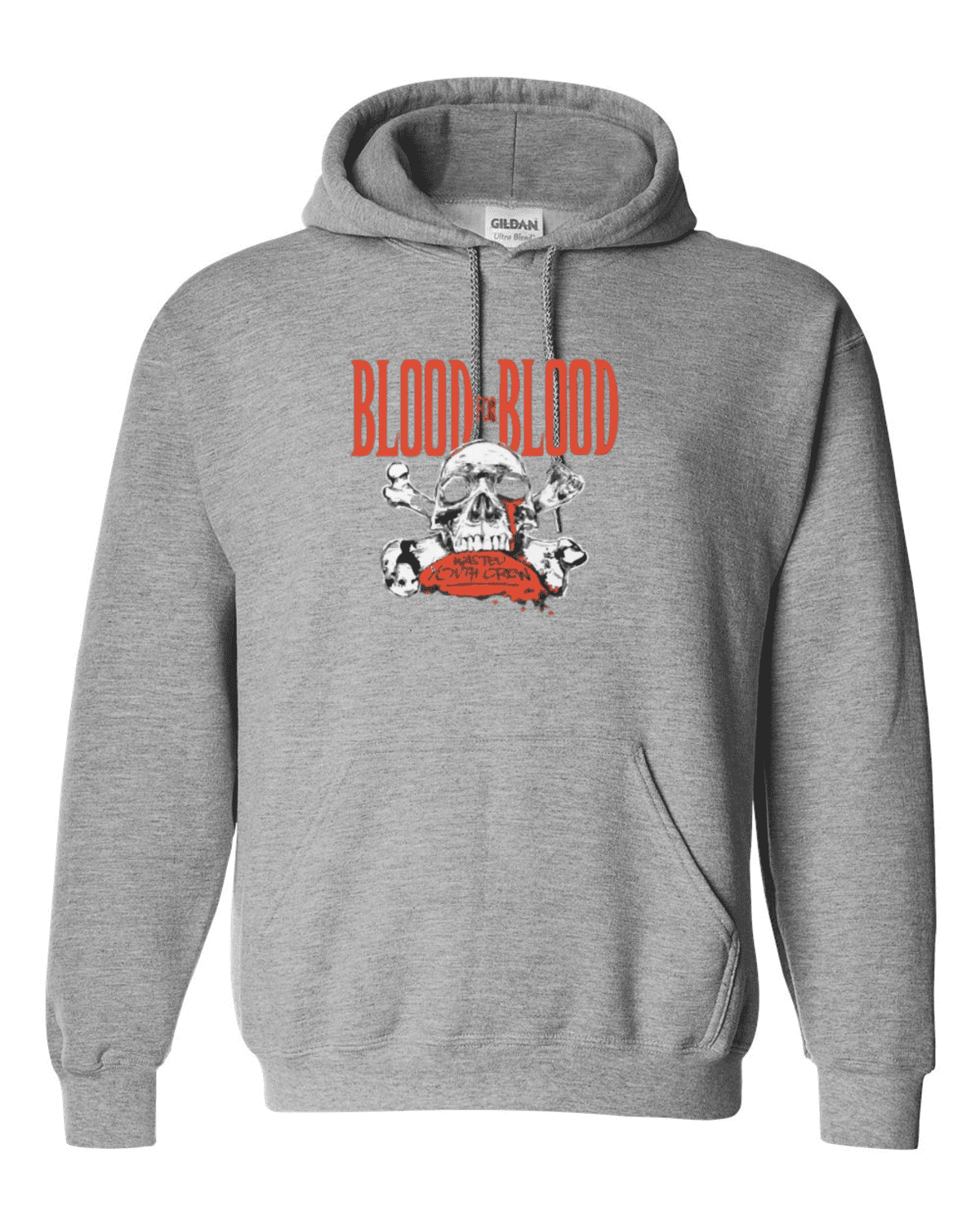 Boston Blood Quote With Clean Bold Hardcore Font Graphic Hoodie Shirt ...