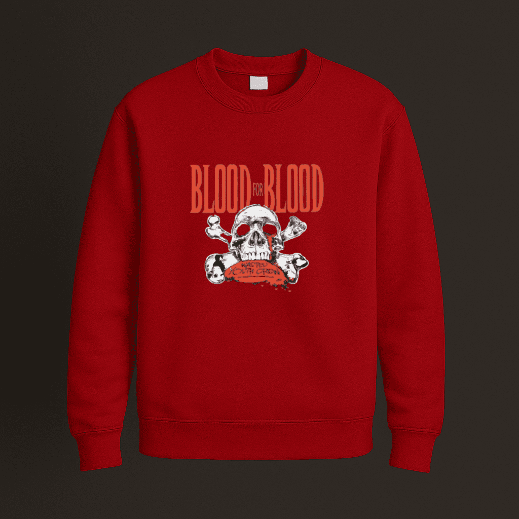 Boston Blood Quote With Clean Bold Hardcore Font Style Graphic Retro ...