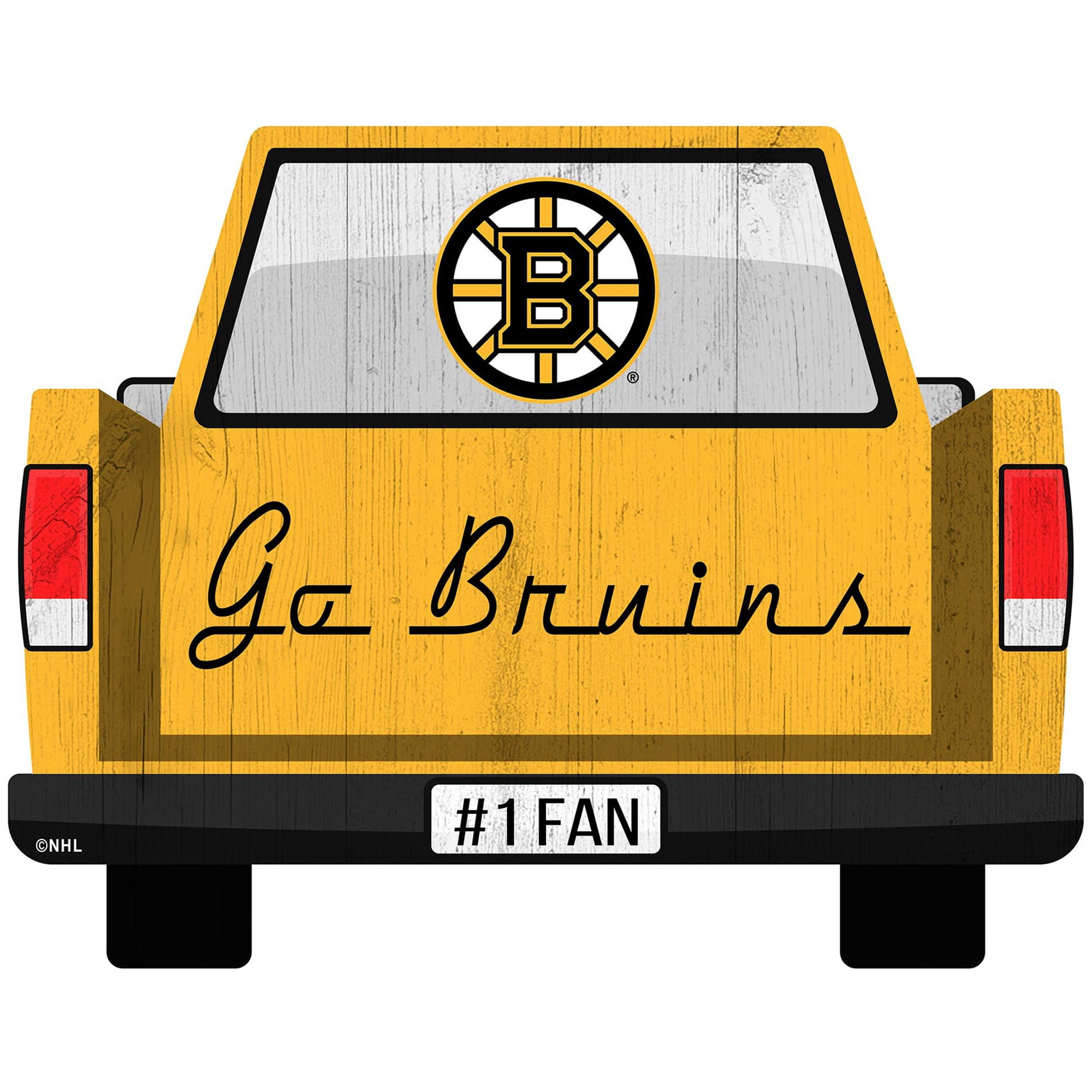 Boston Bruins 12'' x 12'' Truck Back D-cor - Walmart.com