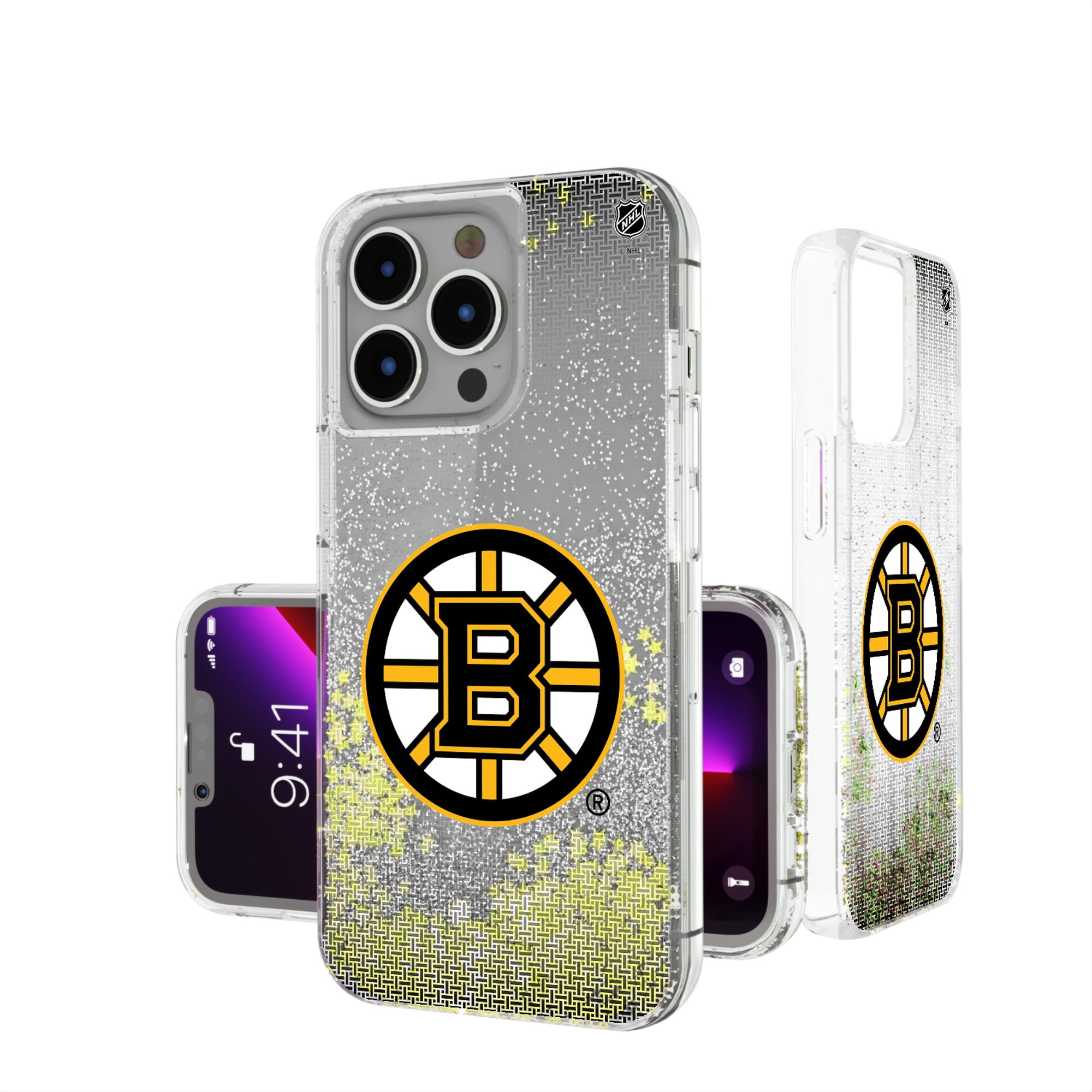 Boston Bruins Linen Logo iPhone Glitter Case - Walmart.com