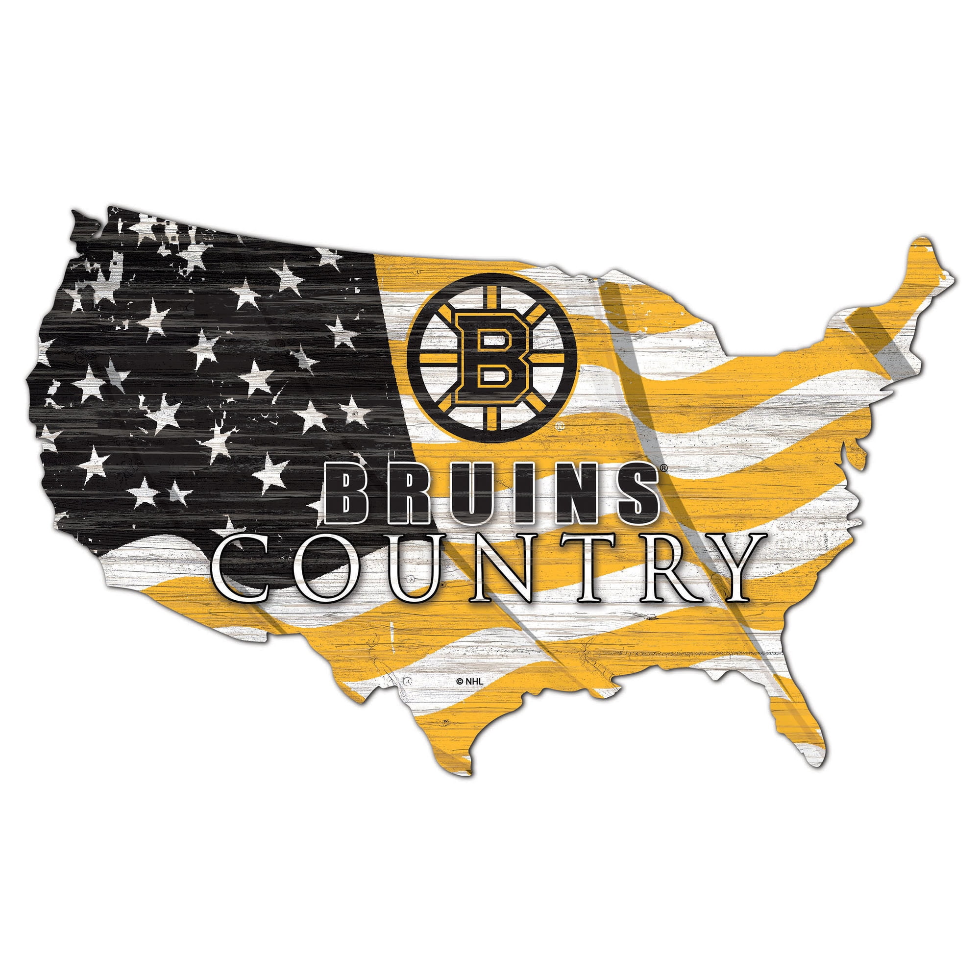 Boston Bruins USA Flag Cutout Sign - Walmart.com