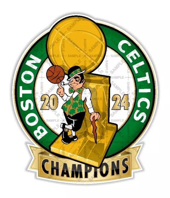 Boston Celtics 2024 Champions Sticker Phone Decal Water Bottle Stickers ...