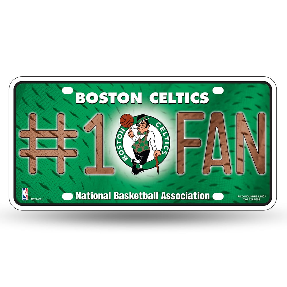 Boston Celtics #1 Fan License Plate - Walmart.com