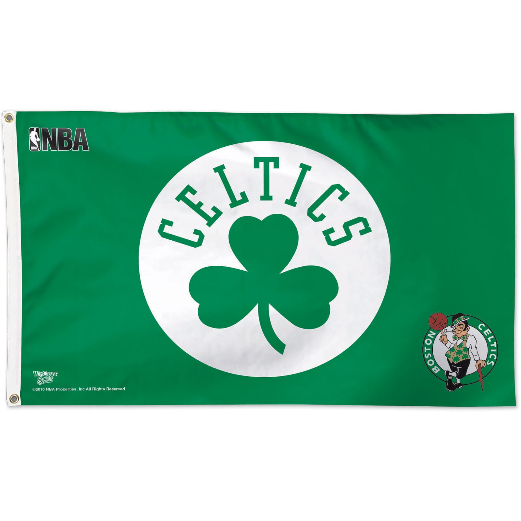 WinCraft Boston Celtics Single-Sided 3' x 5' Deluxe Team Logo Flag ...