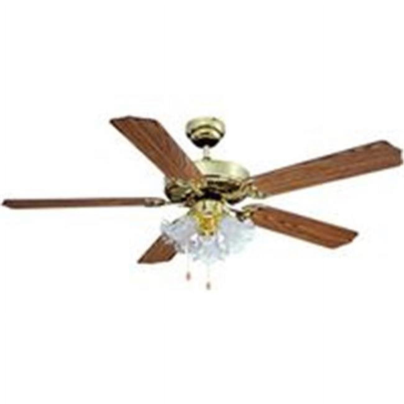 Boston Harbor Indoor 52 Inch Dual Mount Ceiling Fan with 3 Light Kit ...