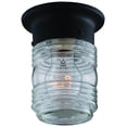 Boston Harbor HV-66919-BK3L Jelly Jar Porch Light Fixture, Black ...