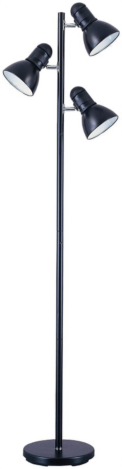 Boston Harbor Adjustable 3-Light Tree Floor Lamp, Black, 65 Inch, 350 ...