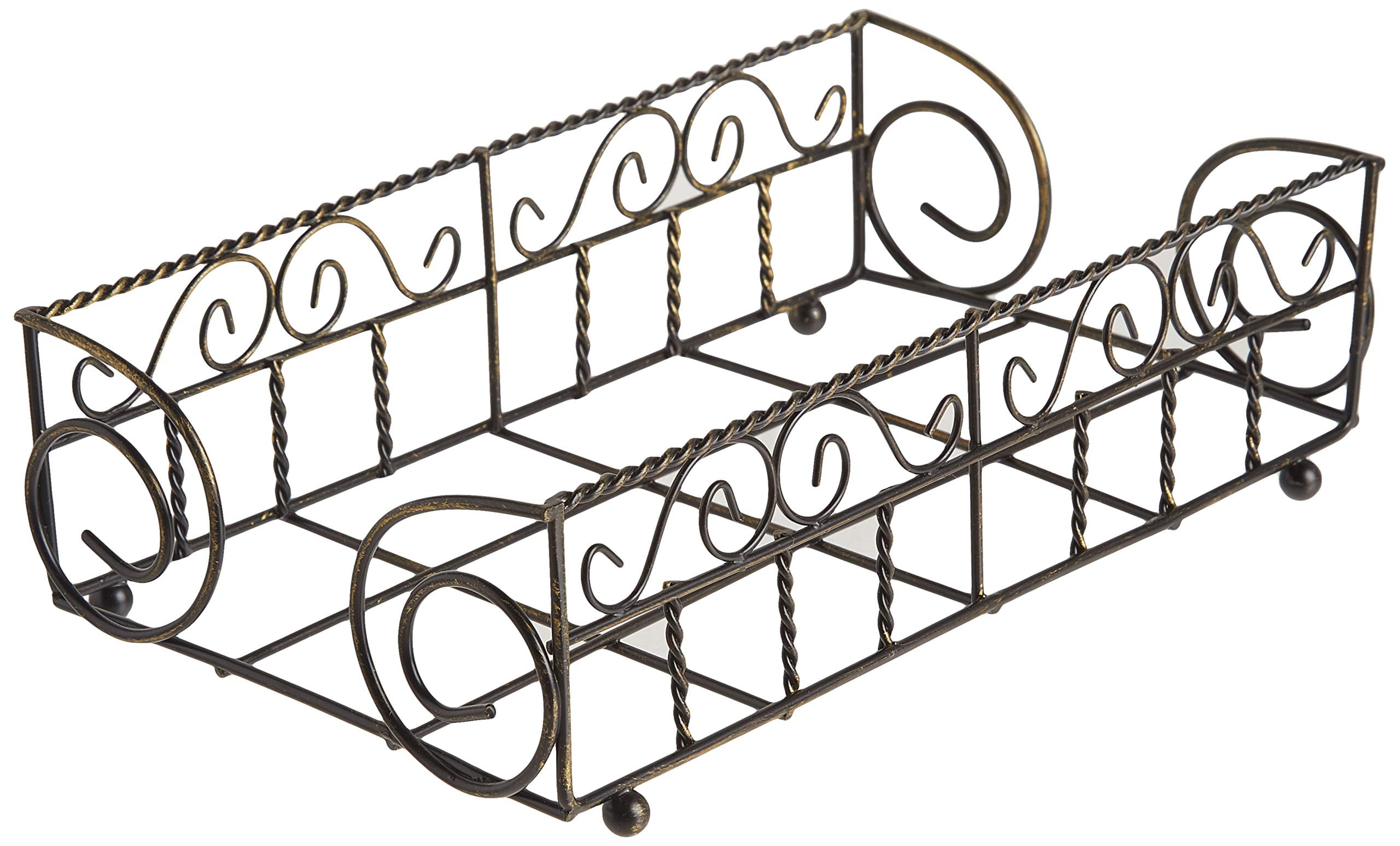 Boston International Cocktail Napkin Caddy, Wave Design in Gold Leaf ...