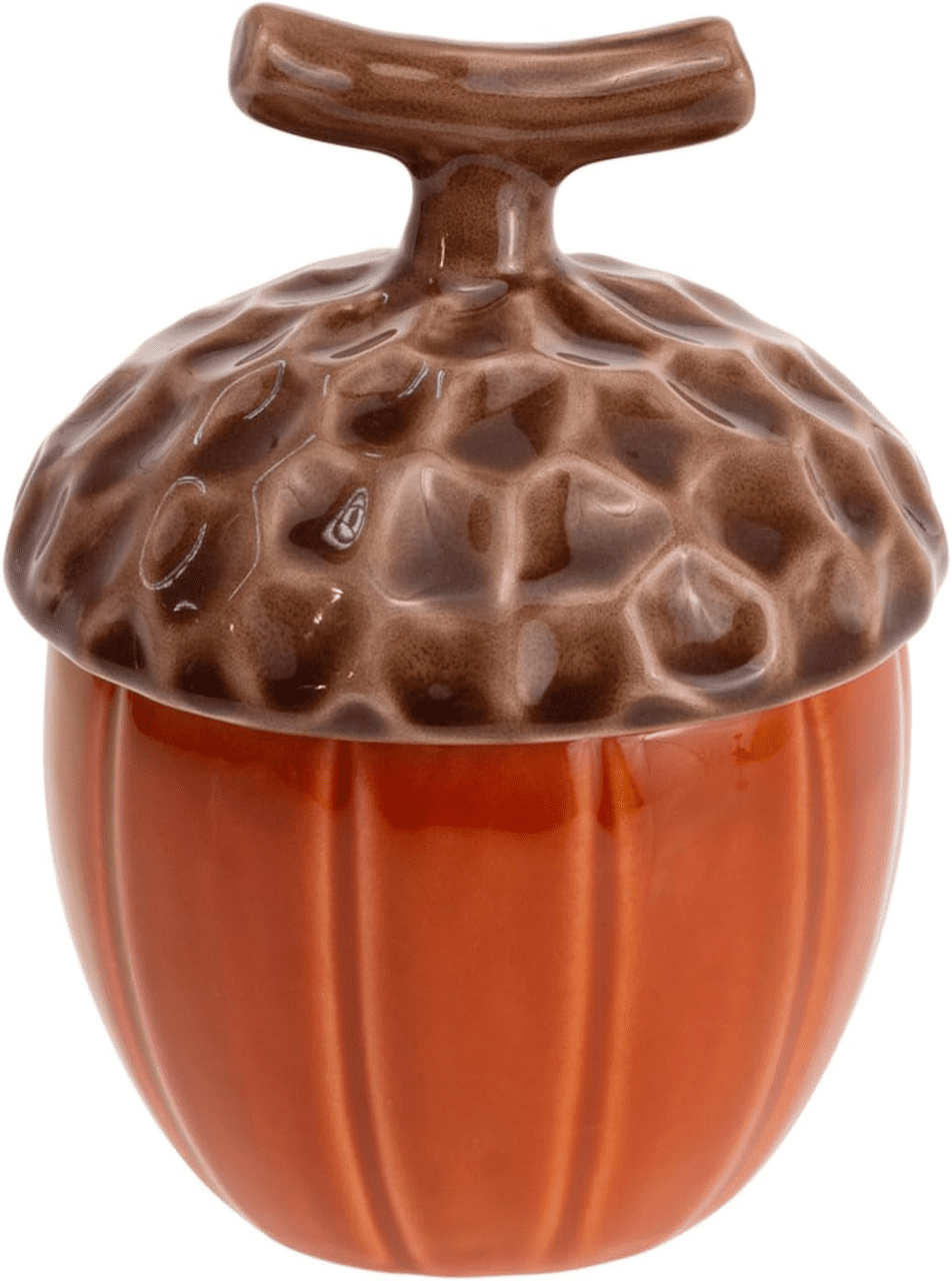 Boston International Jar with Lid, Spicy Orange Acorn (KAC24152 ...