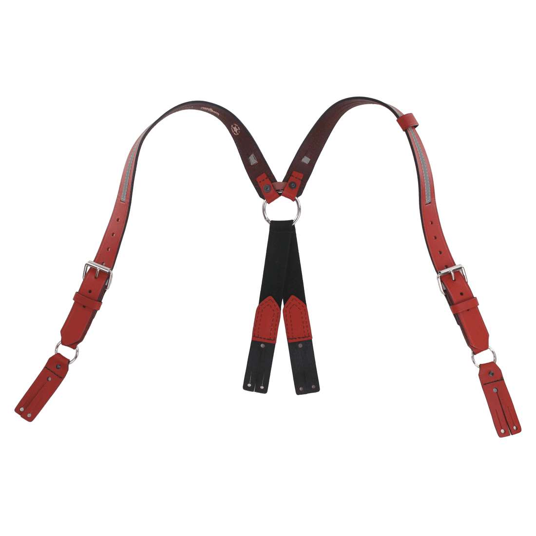 Boston Leather TheFireStore Exclusive Red Leather Fireman's Suspender ...