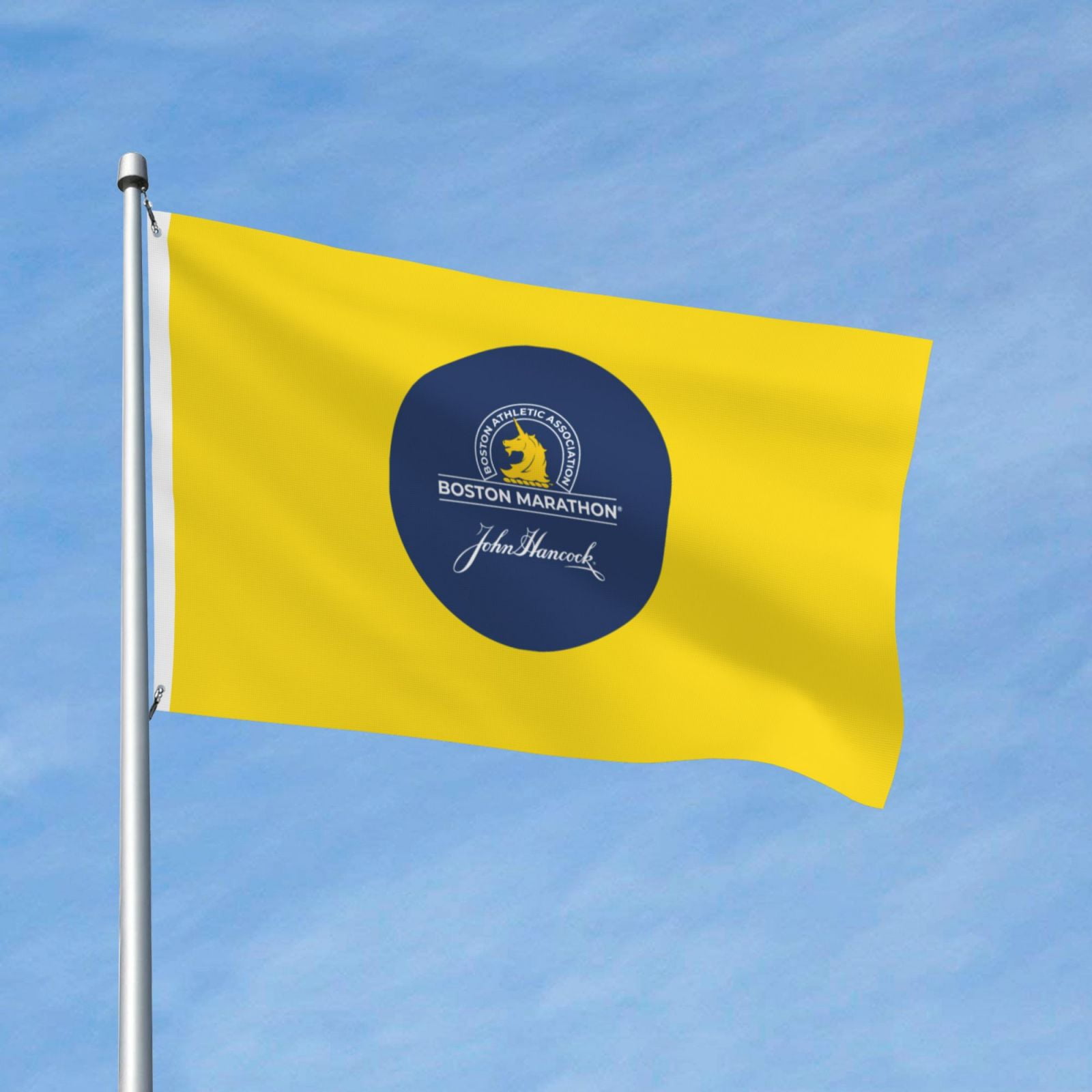 Boston Marathon Logo Banner 3x5 Ft Flag,Double Sided Printed Flag ...