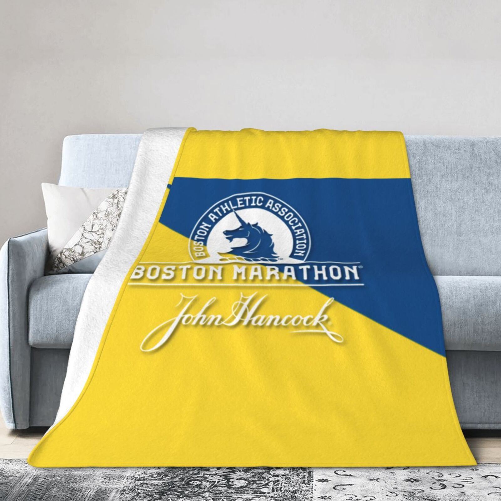 Boston Marathon Ultra-Soft Micro Fleece Blanket Multi-Size Flannel ...