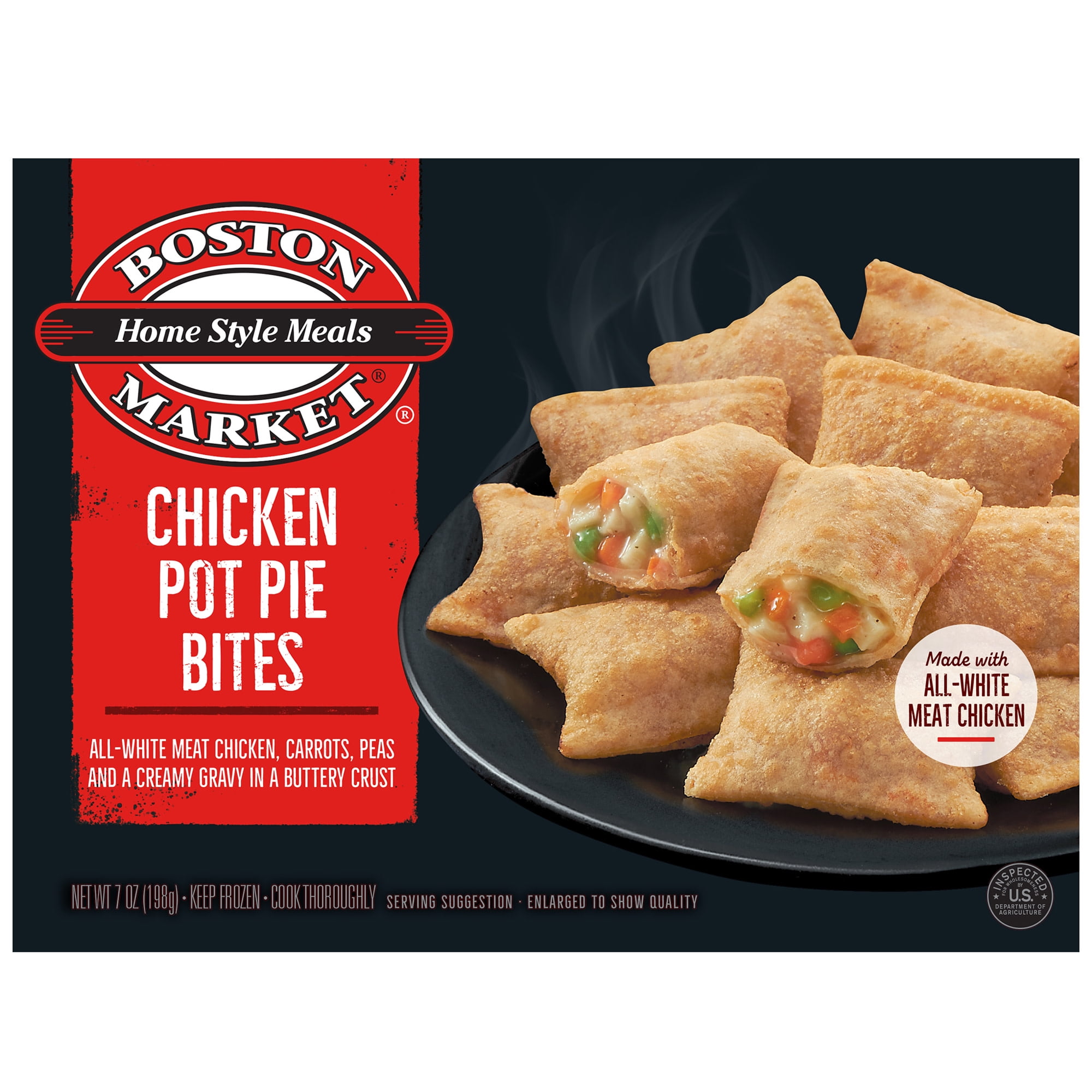 Boston Market Pot Pie Bites, 7oz (Frozen Snack) - Walmart.com