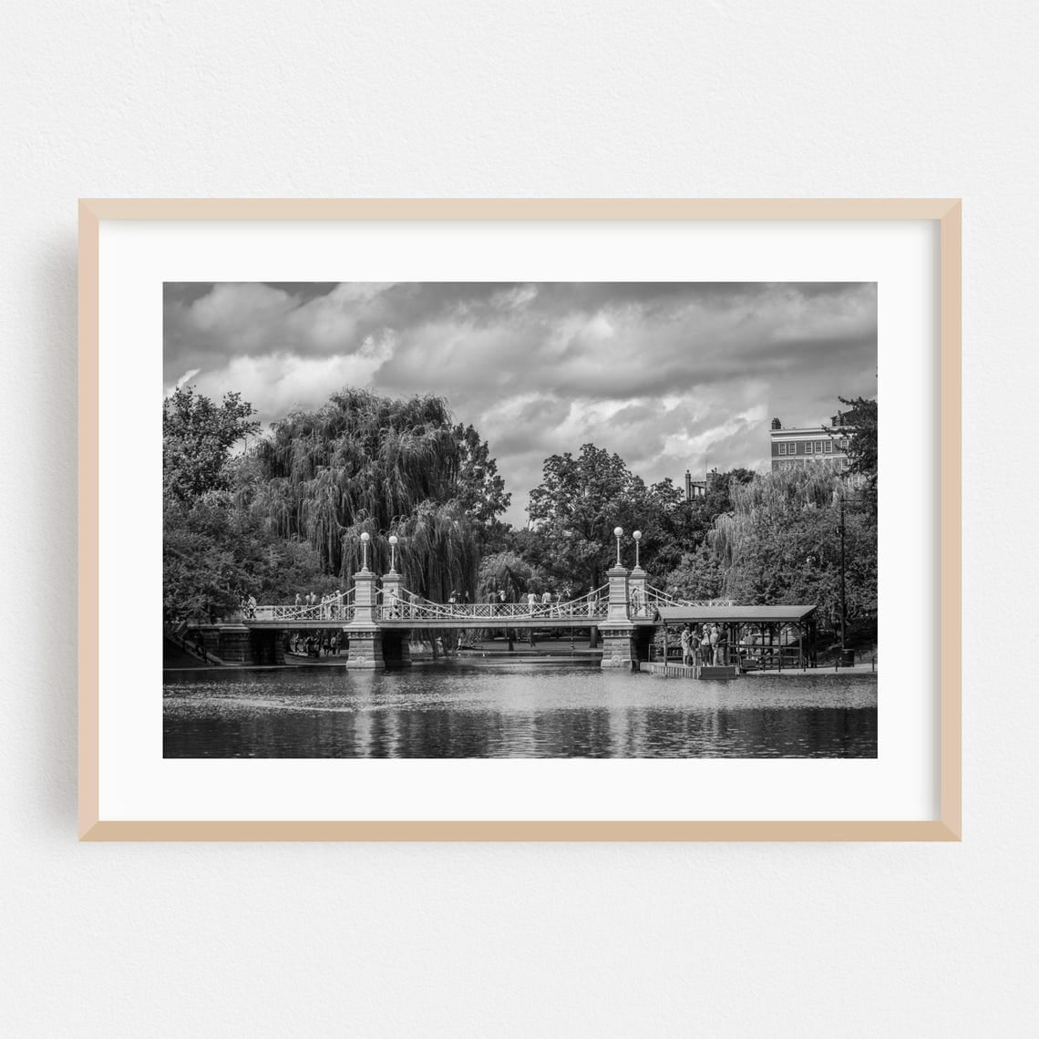 Boston Massachusetts Black and White Bridge Scenic Architecture Nature ...