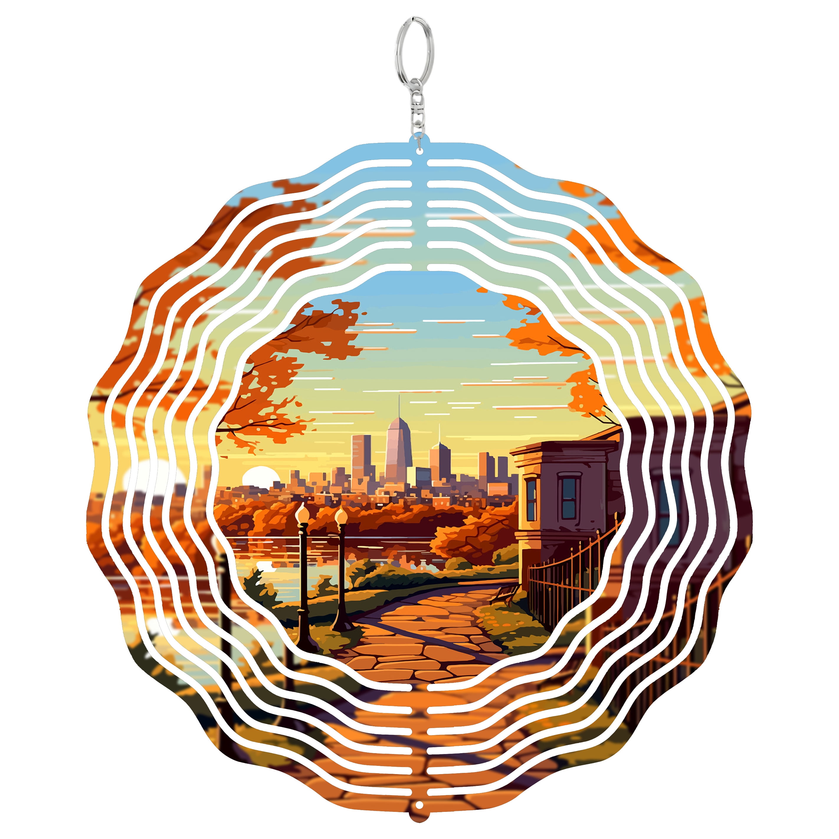 Boston Massachusetts Historic Harbor 3D Wind Spinner Metal Kinetic ...