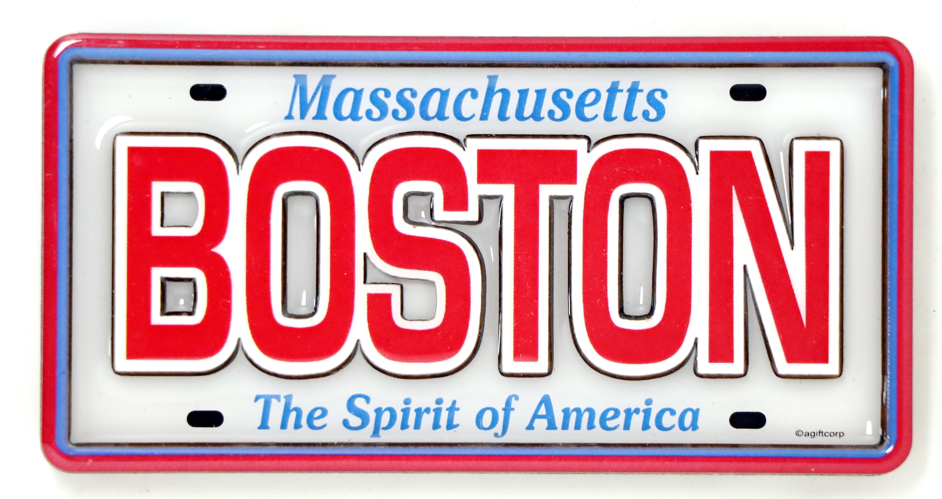 Boston Massachusetts License Plate Dual Layer MDF magnet - Walmart.com