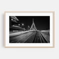 Boston Massachusetts Night Bridge Skyline Poster Unframed Paper Print ...