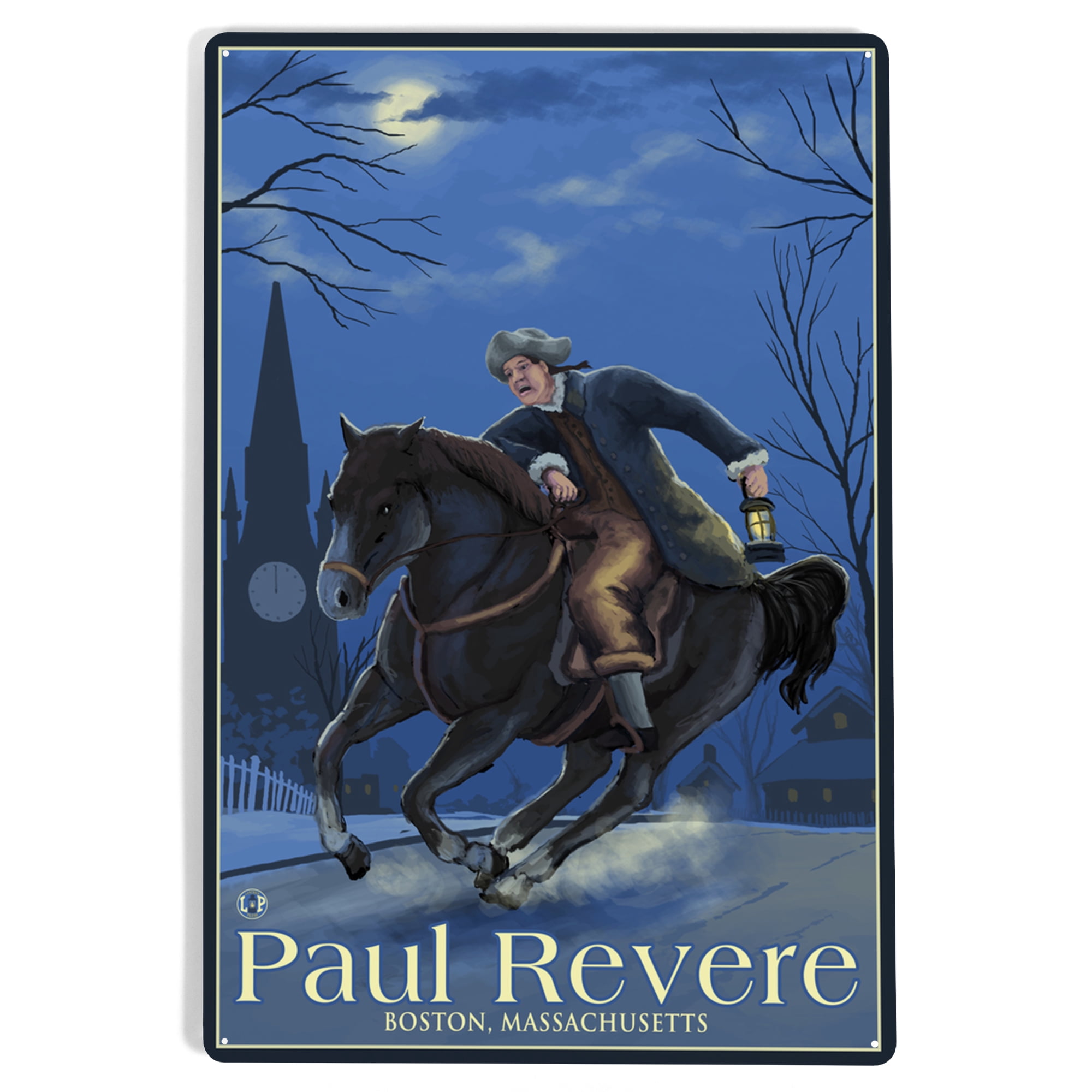 Boston, Massachusetts, Paul Revere (12x18 Aluminum Art, Indoor Outdoor ...