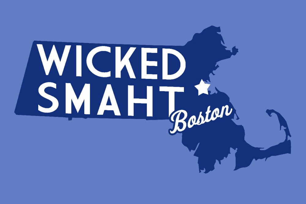 Boston, Massachusetts, Wicked Smaht, Simply Said (16x24 Giclee Gallery ...