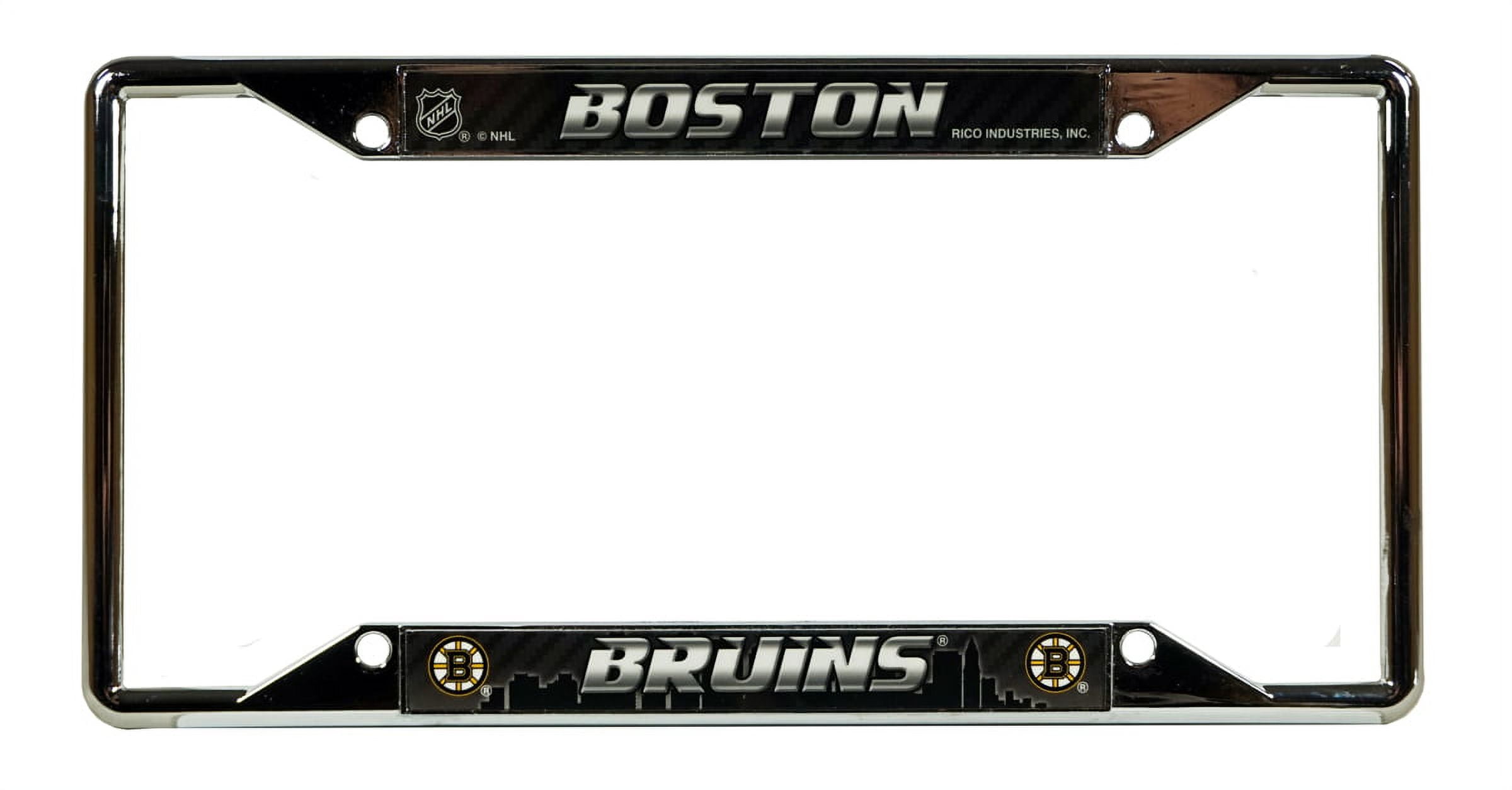 Boston Hockey Bruin's Chrome EZ View License Plate Frame - Walmart.com