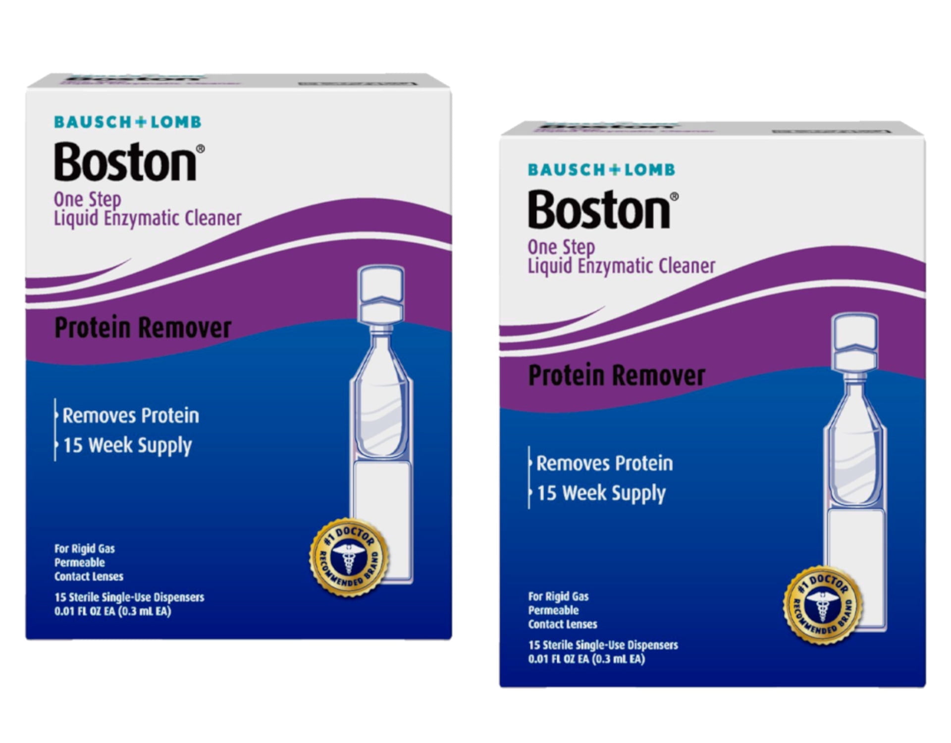 Boston One Step Liquid Enzymatic Cleaner – from Bausch + Lomb, 15 ...