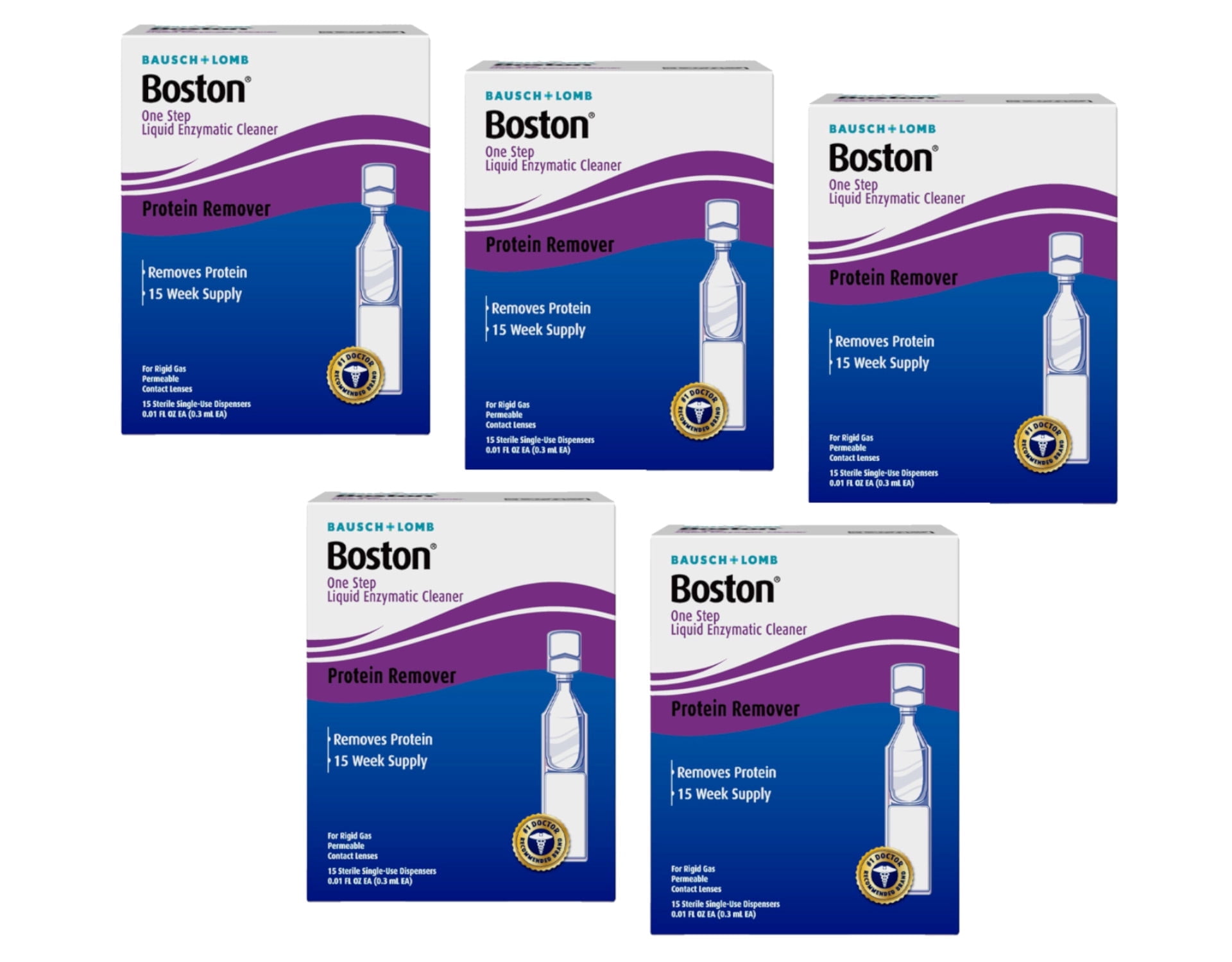 Boston One Step Liquid Enzymatic Cleaner – from Bausch + Lomb, 15 ...