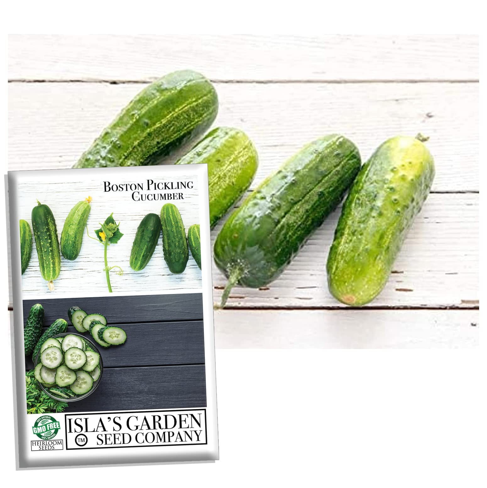 Boston Pickling Cucumber Seeds (Cucumis sativus)- 100+ MHD1Non-GMO ...