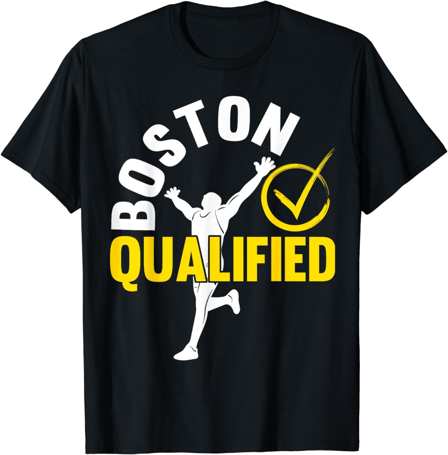 Boston Qualifier Proud Marathon Running T-Shirt - Walmart.com