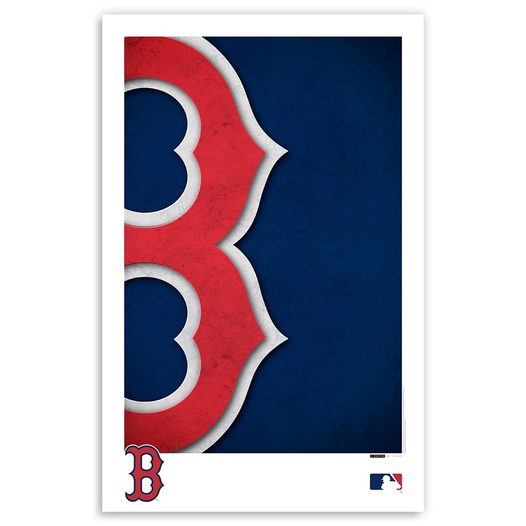 Boston Red Sox 11'' x 17'' Minimalist Team Logo Art Poster - Walmart.com