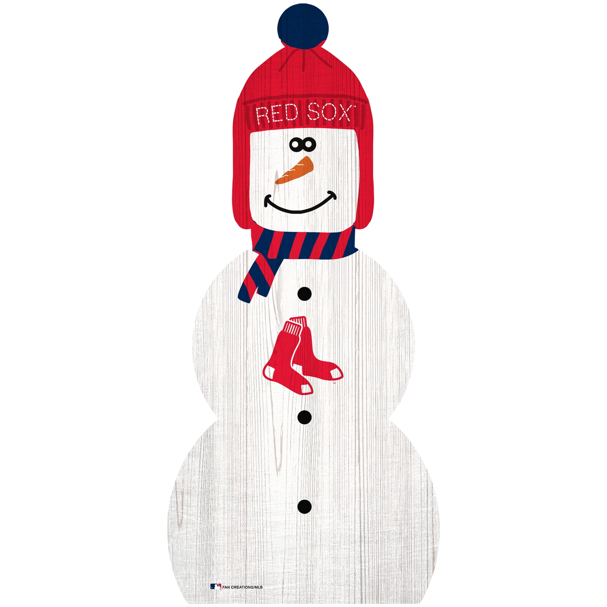 Boston Red Sox 31'' Snowman Leaner - Walmart.com