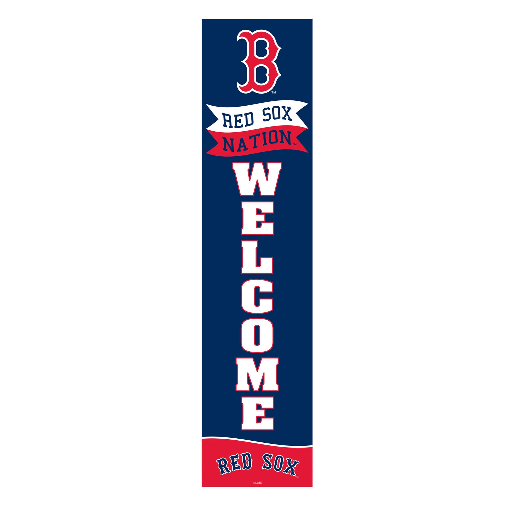 Boston Red Sox 47" Fan Chant Porch Leaner Welcome Wall Sign - Walmart.com