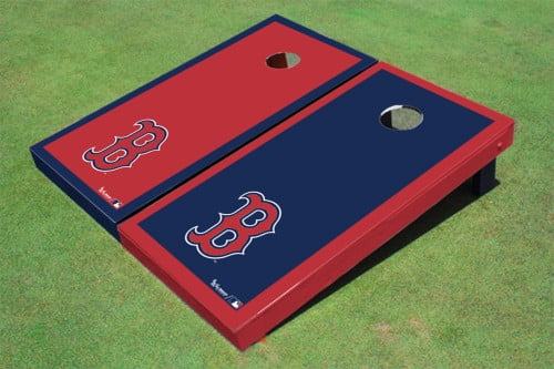 Boston Red Sox B Alternating Border Cornhole Boards - Walmart.com