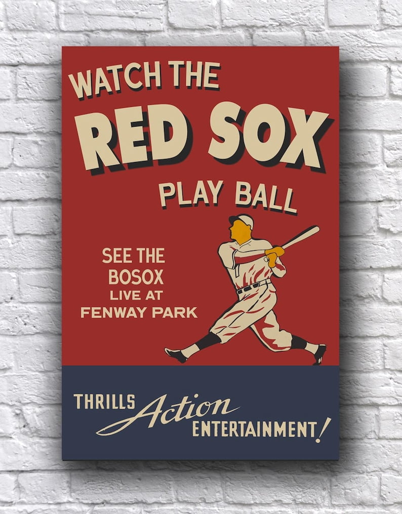 Boston Red Sox BoSox Baseball Live at Fenway Park Promo Cardstock ...