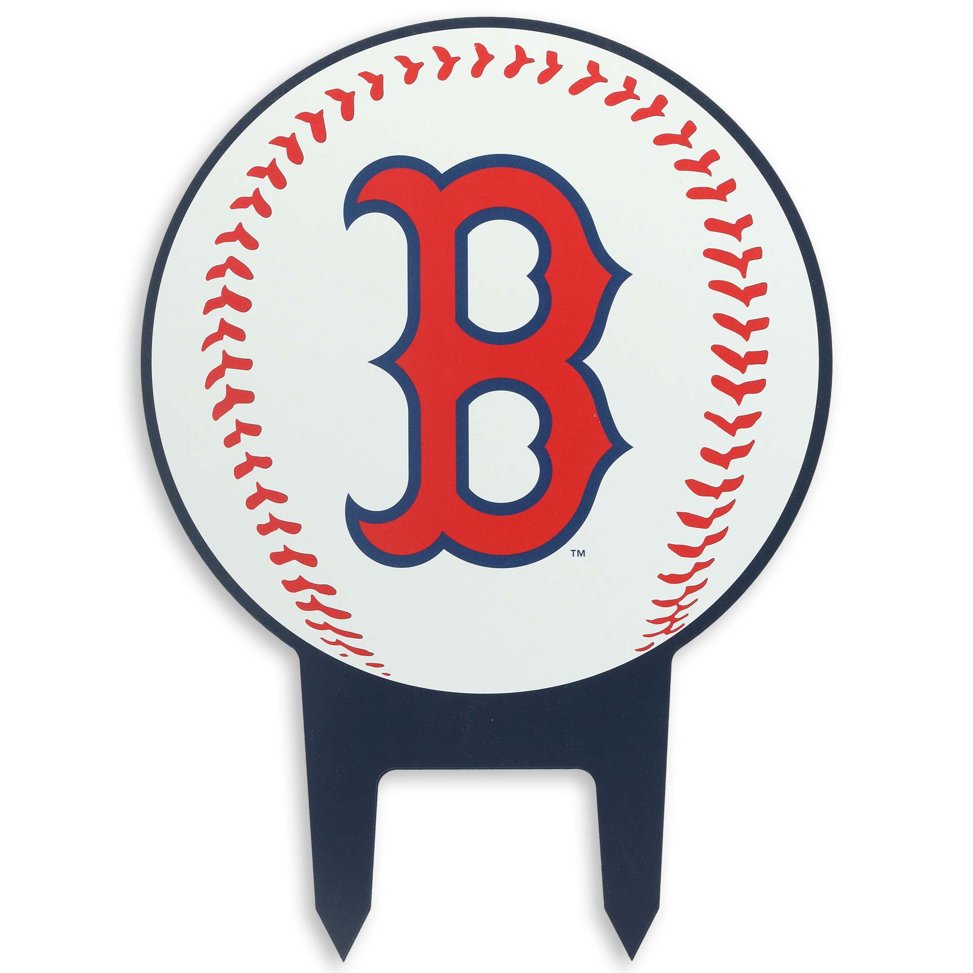 Boston Red Sox Logo Baseball Metal Garden Stake - Walmart.com