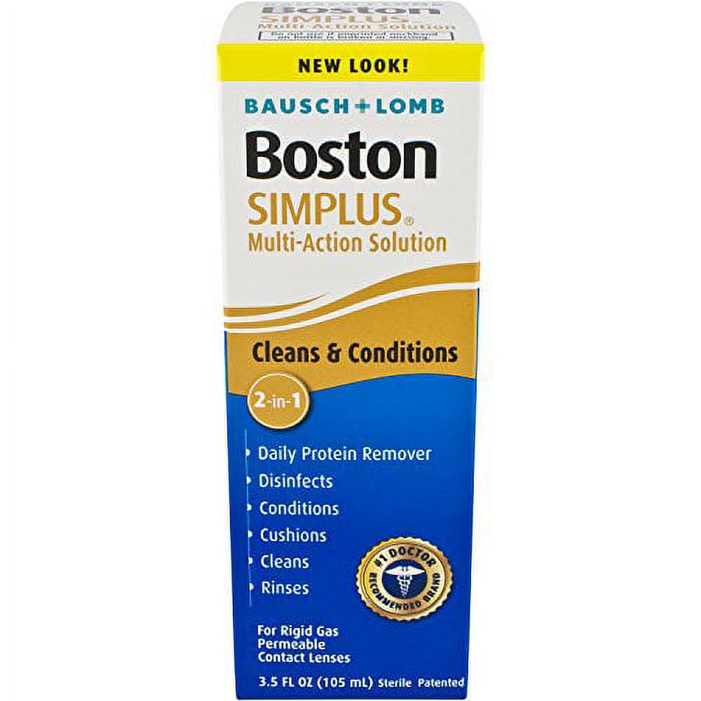 Boston Simplus Multi-action Solution, 3.5 Fluid Ounce (Pack of 8 ...