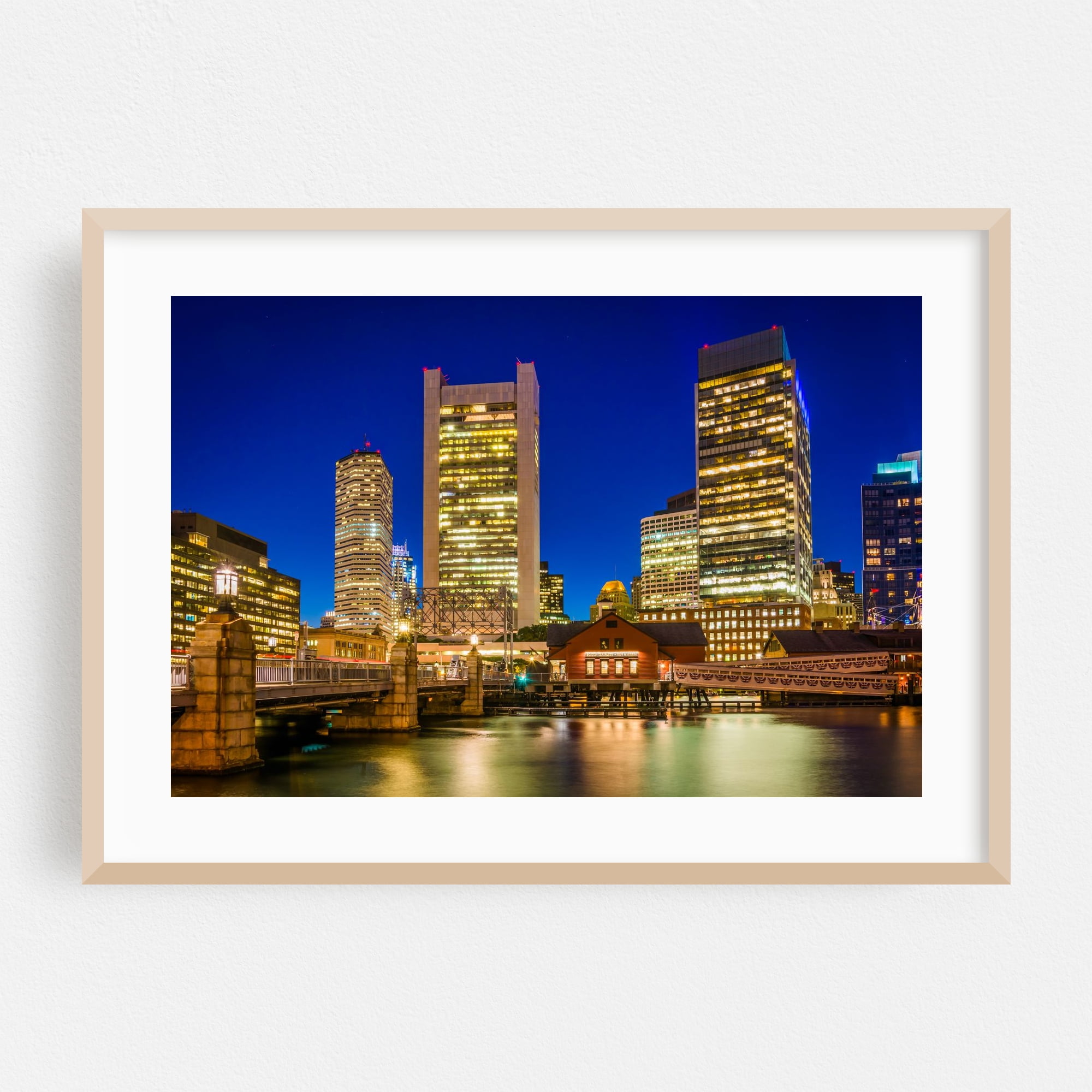 The Boston Skyline & Fort Point Channel - Boston Massachusetts ...