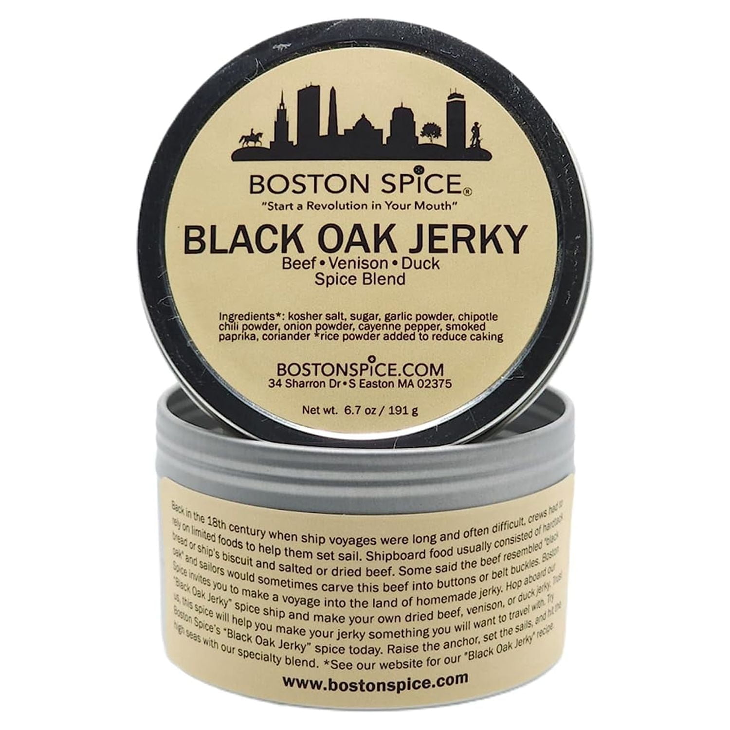 Boston Spice Black Oak Jerky HANDMADE Meat Seasoning Mix Blend Make ...