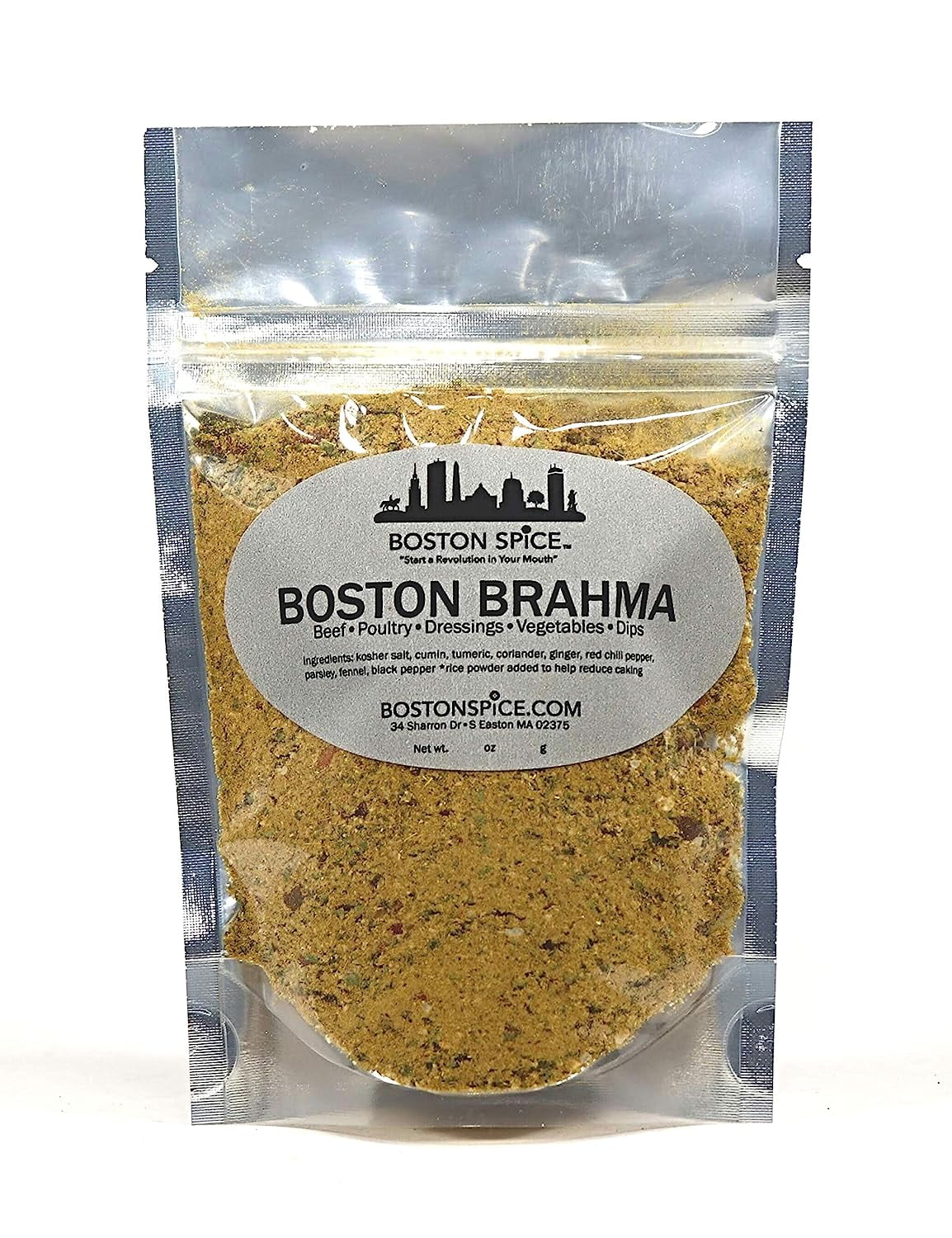 Boston Spice Boston Brahma Handmade Gourmet Indian Dry Seasoning Rub ...