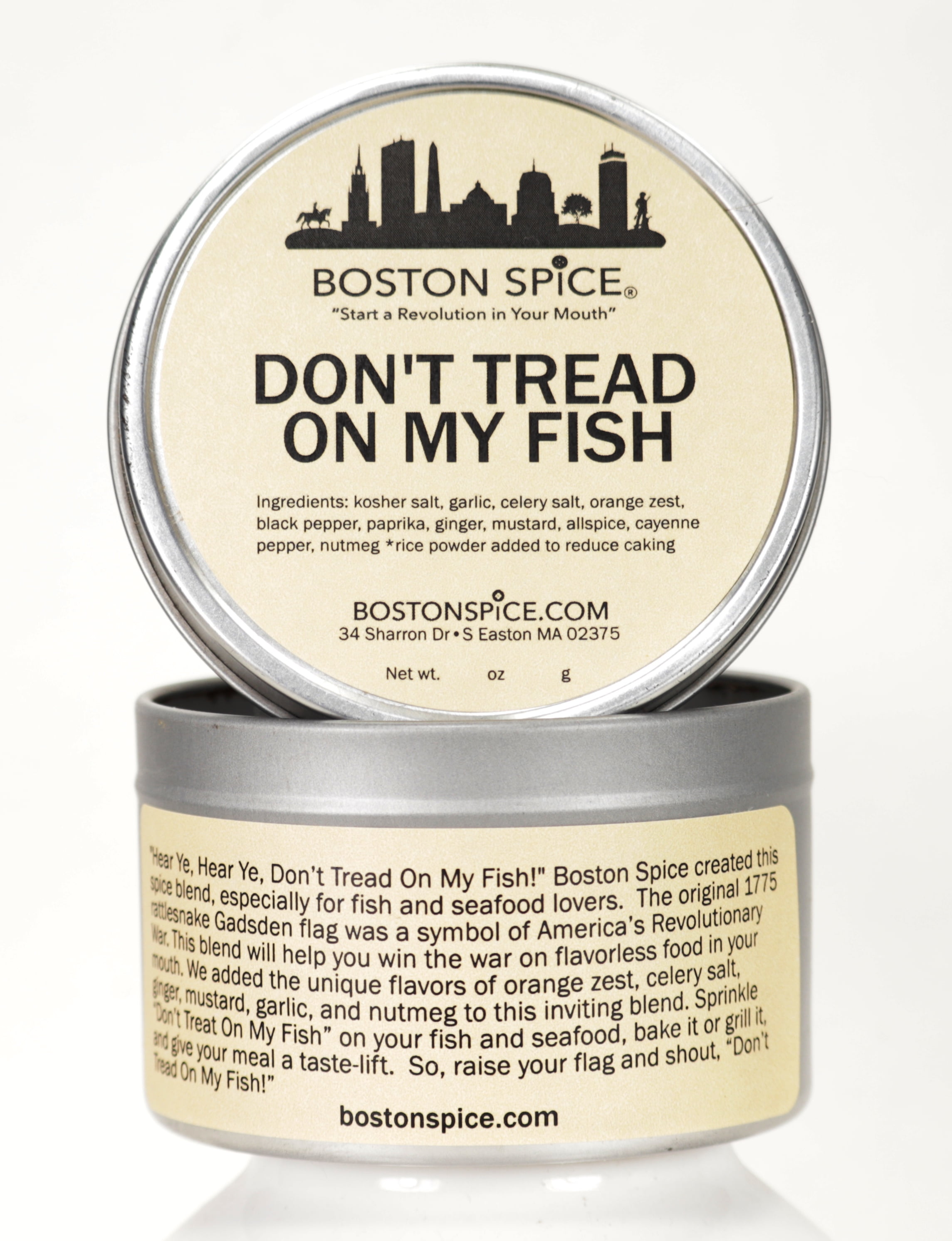 Boston Spice Don't Tread On My Fish Handmade Seafood Dry Rub Blend Cod ...