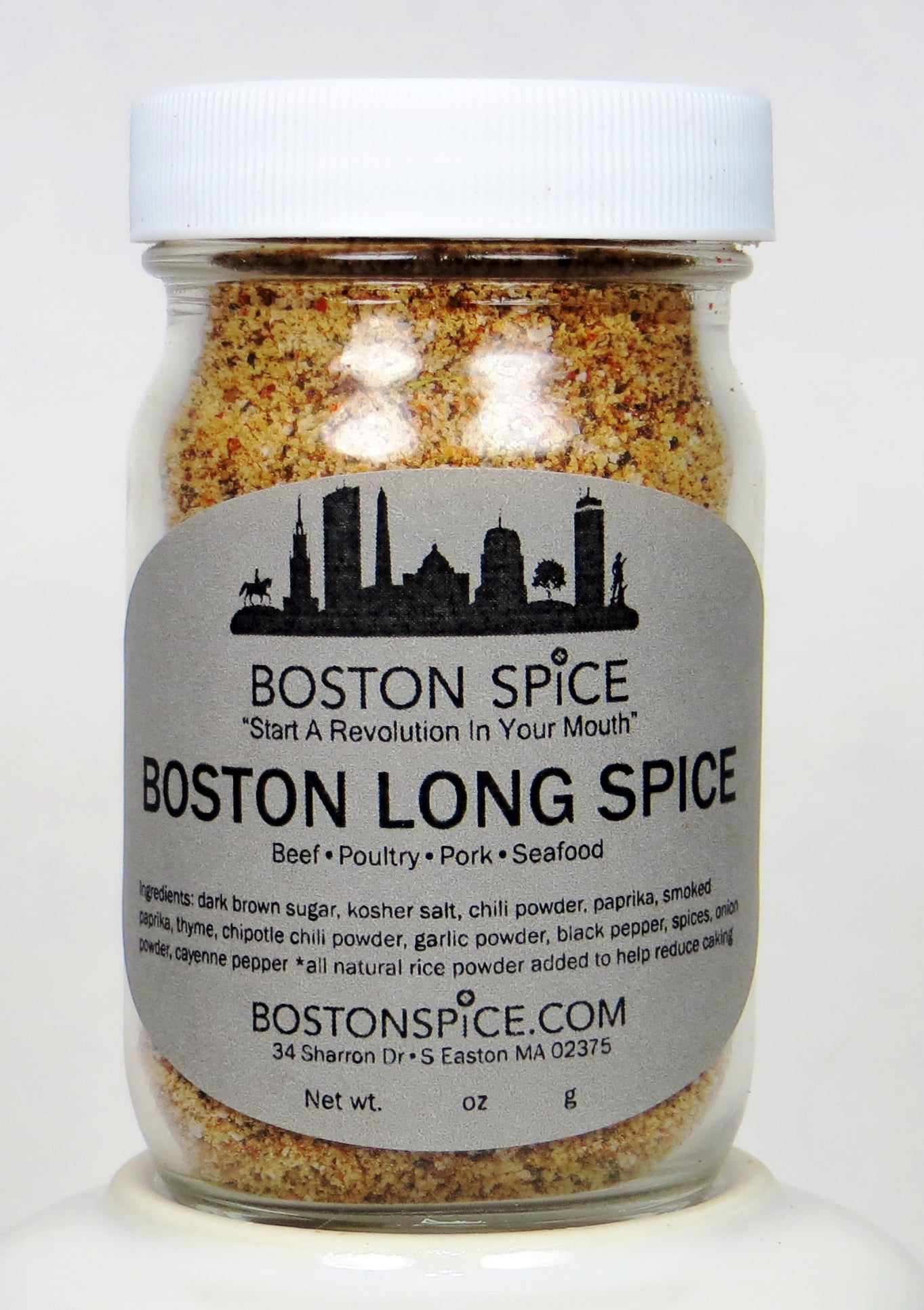 Boston Spice Long Spice Handmade Gourmet Barbecue Seasoning Blend Beef Steak Poultry Wings Fish ...