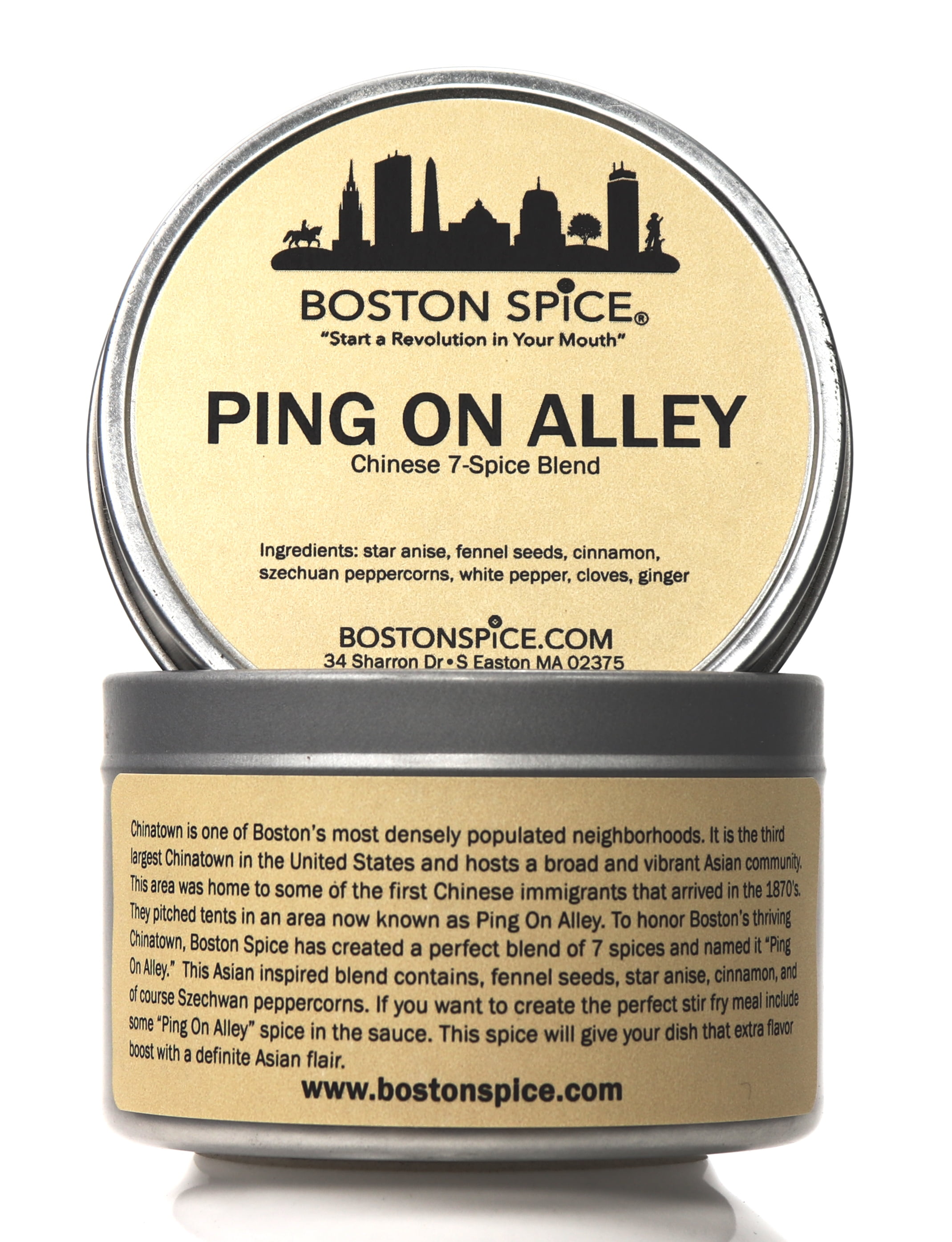 Boston Spice Ping On Alley Handmade Oriental Asian Chinese Seven 7 ...