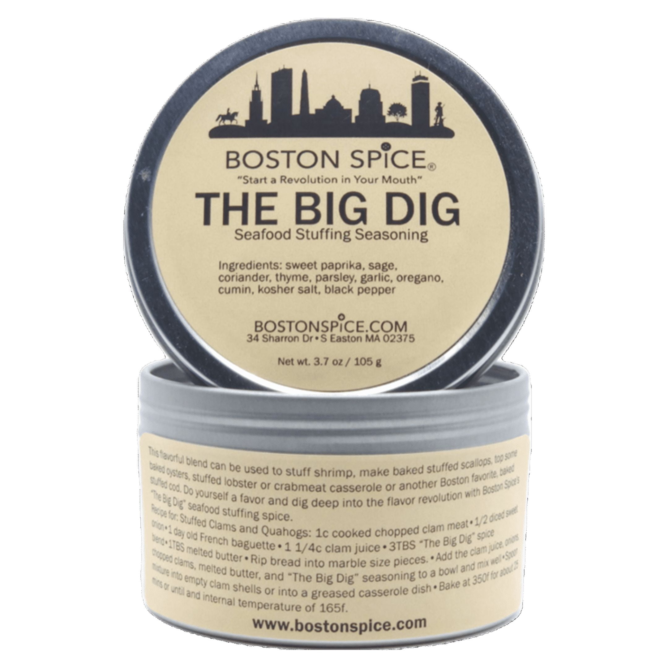 Boston Spice The Big Dig Gourmet Seafood Stuffing Seasoning Blend for ...