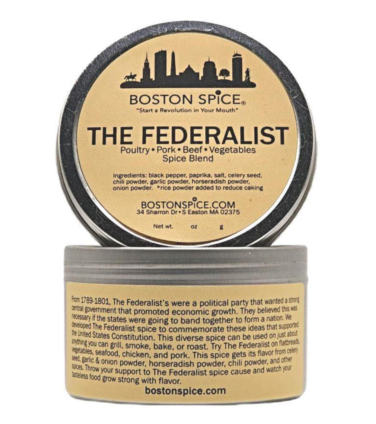 Boston Spice The Federalist Handmade Mix Seasoning Dry Rub Blend ...