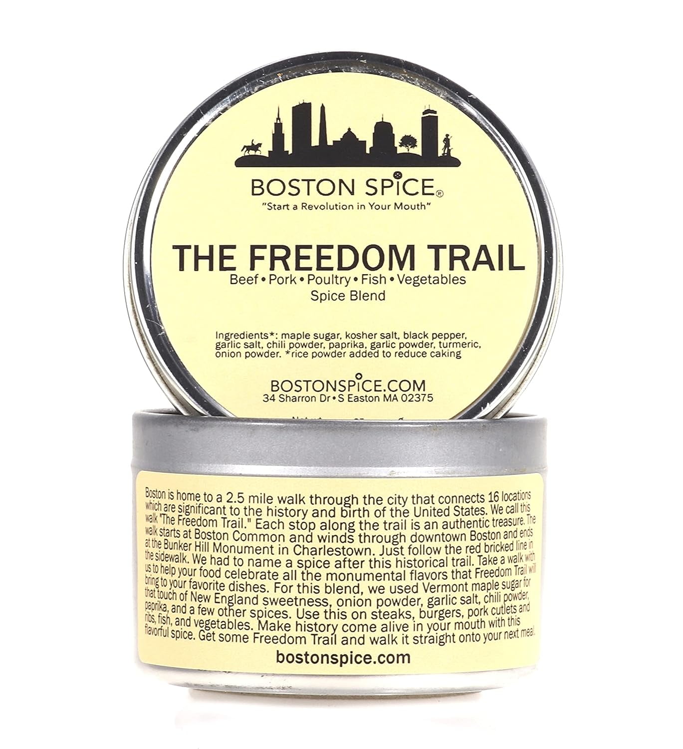Boston Spice The Freedom Trail Gourmet Handmade Seasoning Blend Pork ...