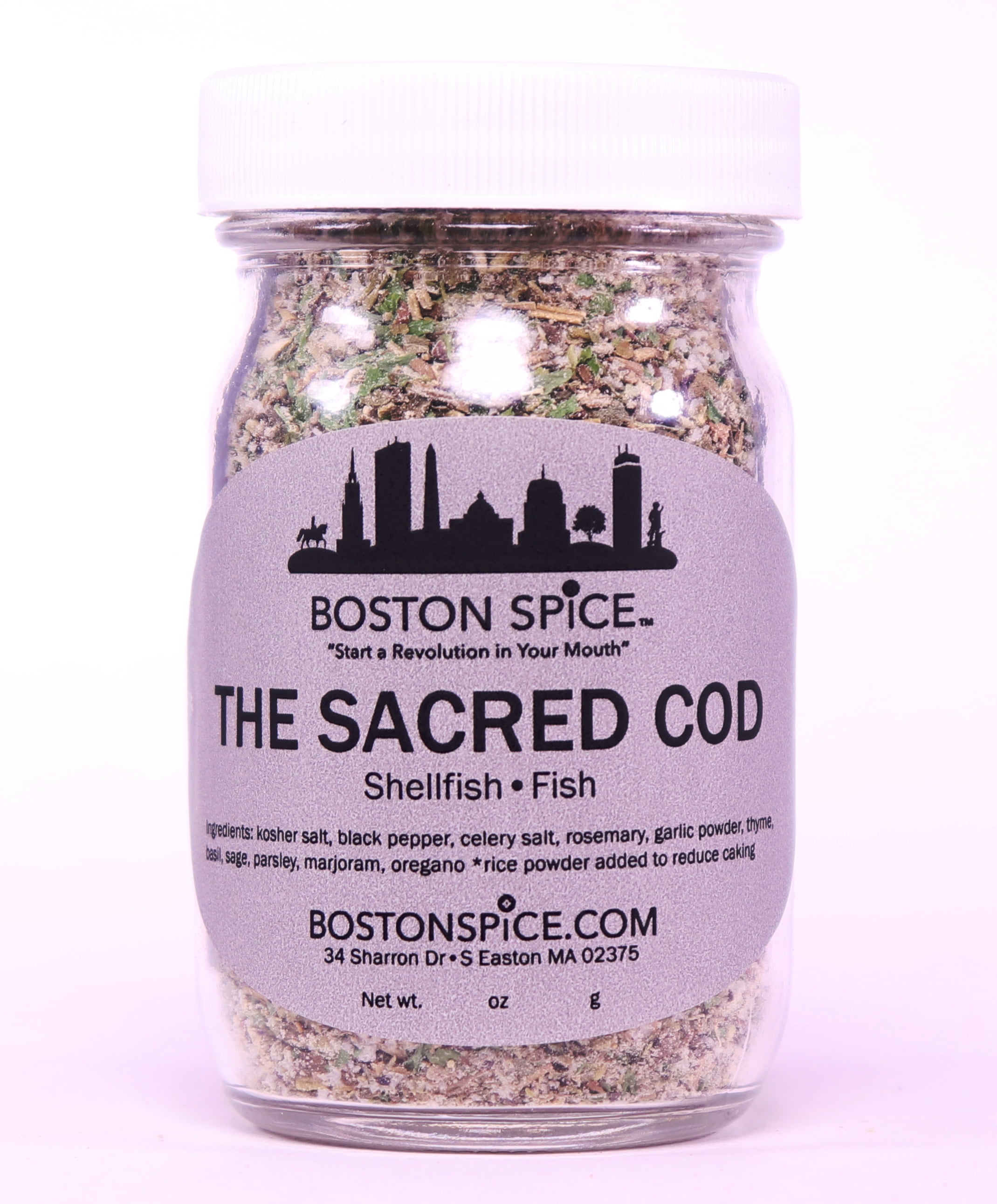 Boston Spice The Sacred Cod Handmade Gourmet Seafood Shrimp Scallops ...