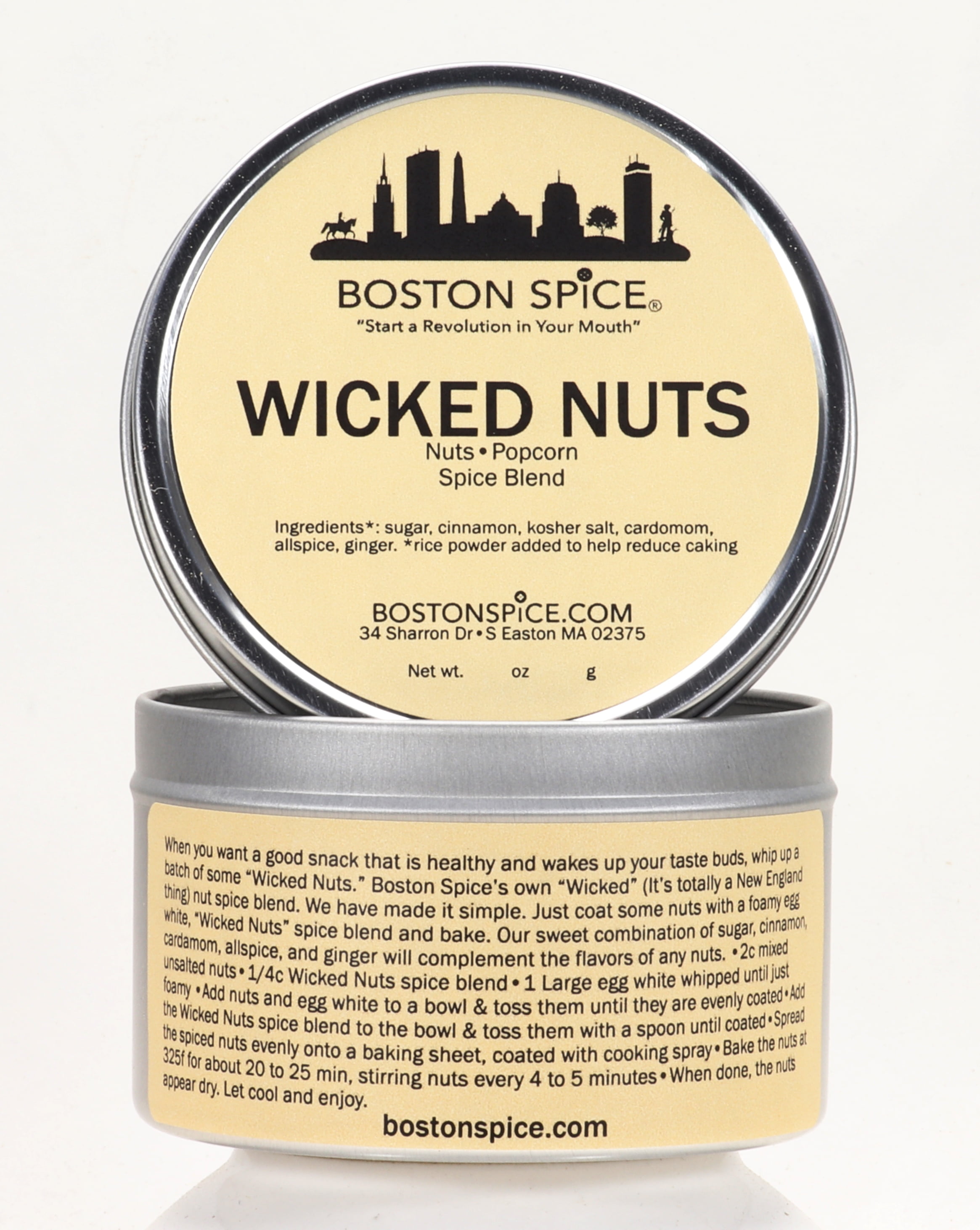 Boston Spice Wicked Nuts Handmade Gourmet Spiced Nut and Popcorn ...