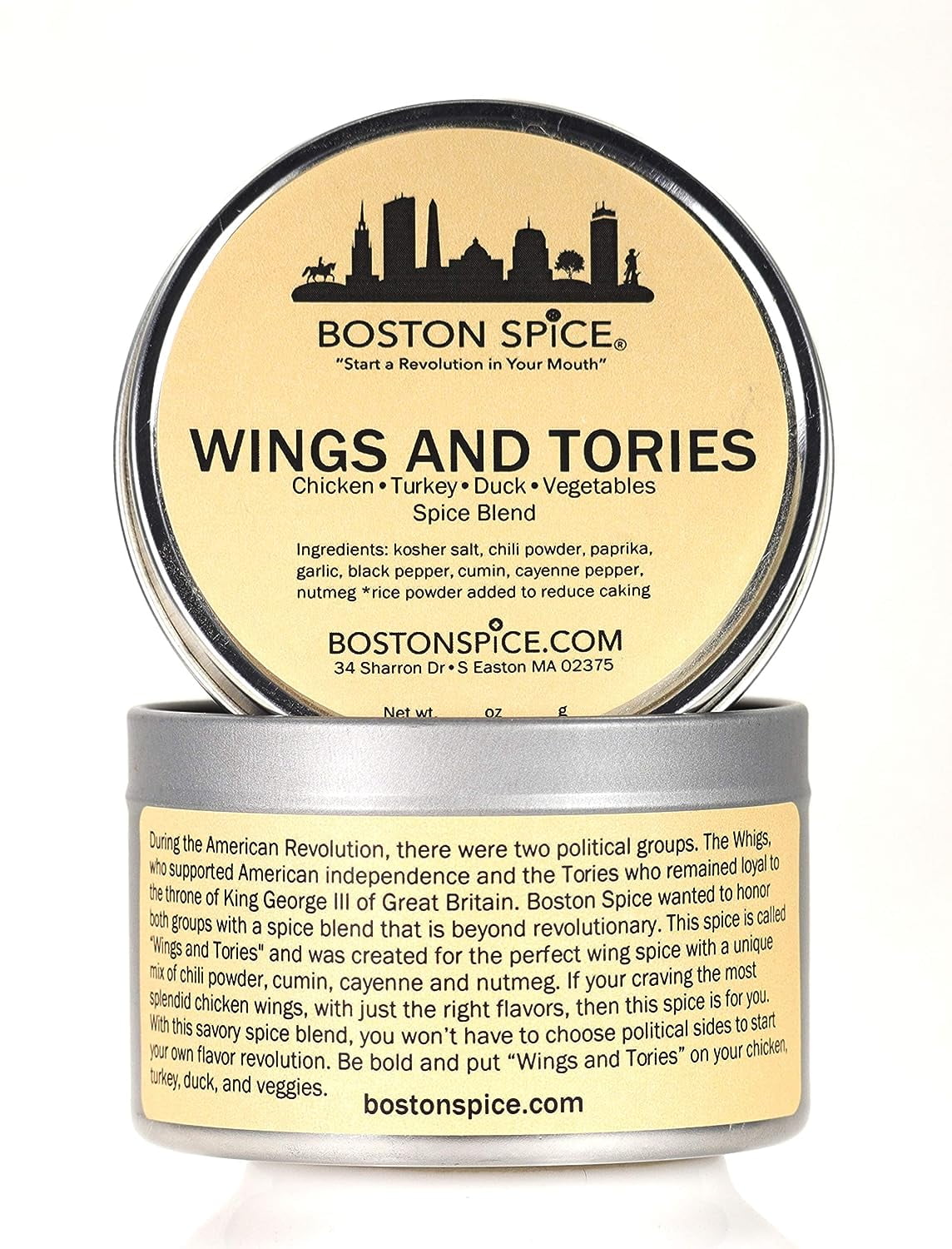 Boston Spice Wings and Tories Gourmet Seasoning Blend Dry Rub Poultry ...